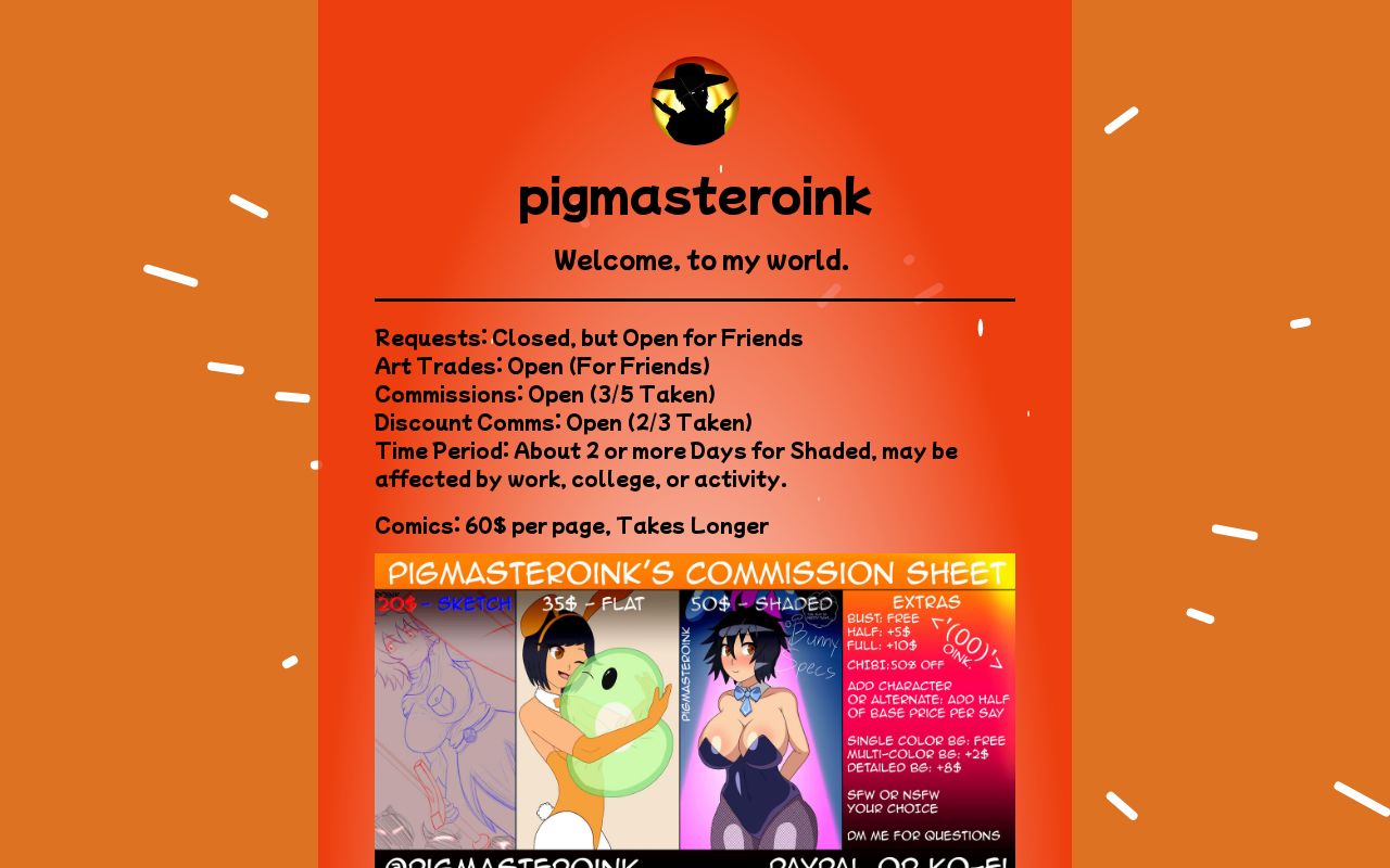 pigmasteroink's world